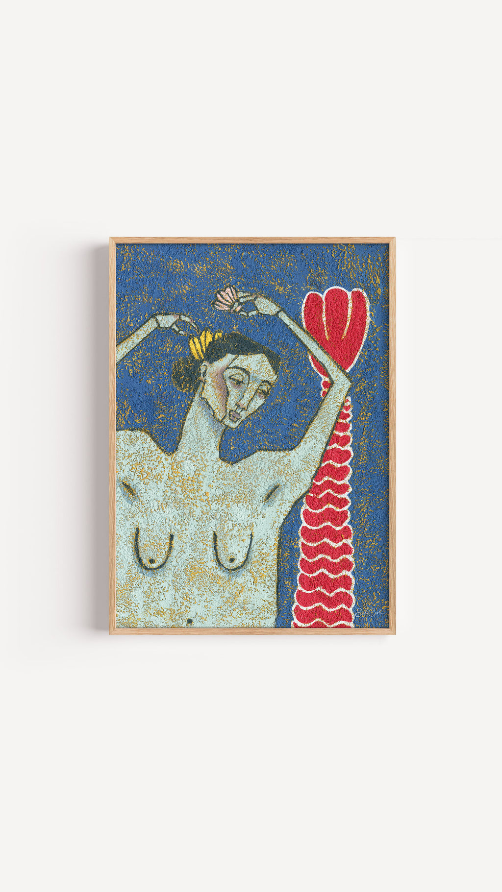 One Minute Please - Mermaid Wall Art Print – Julie Celina Art